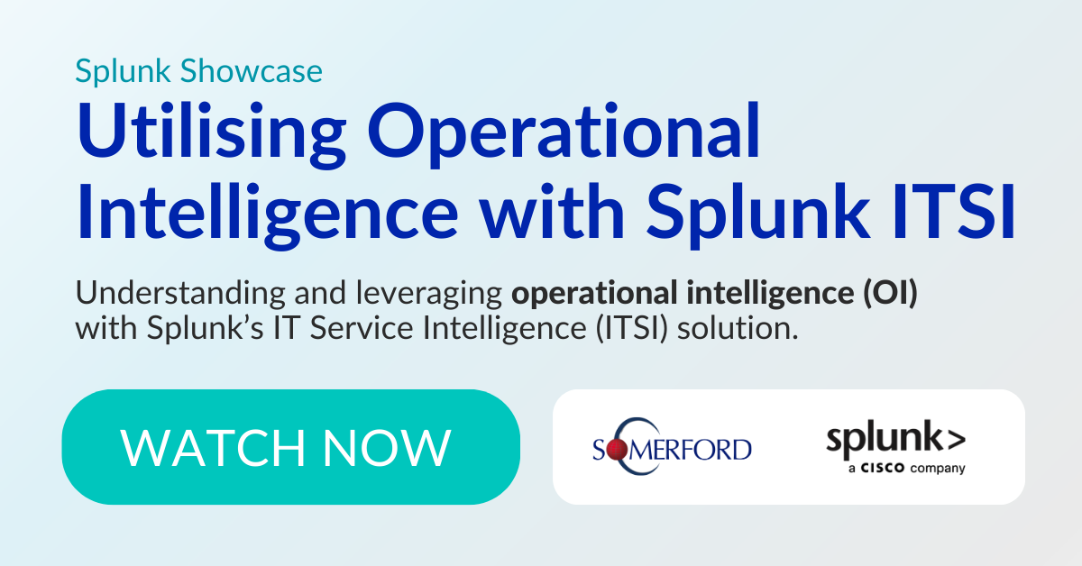 Splunk ITSI Showcase: Understanding Operational Intelligence ...